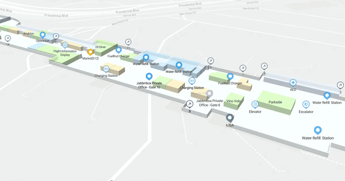 Austin-Bergstrom International Airport (AUS) | East Concourse | Gates Level