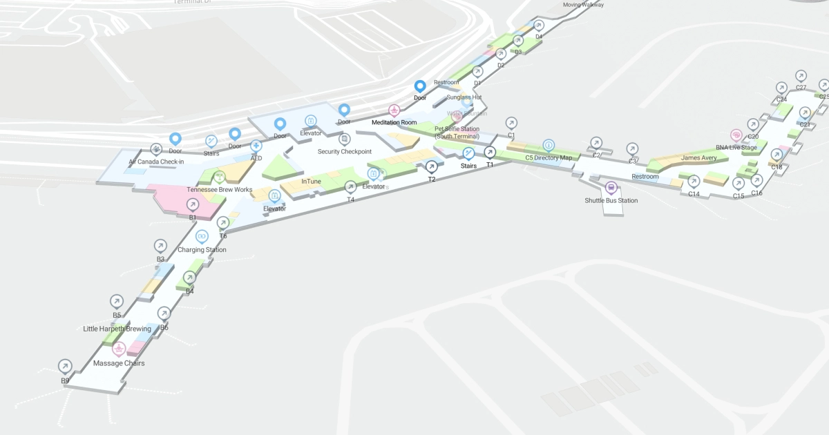 Nashville International Airport (BNA) | Terminal | Level 3