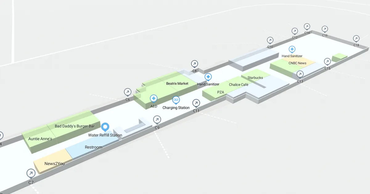 Charlotte Douglas International Airport (CLT) | Concourse C ...