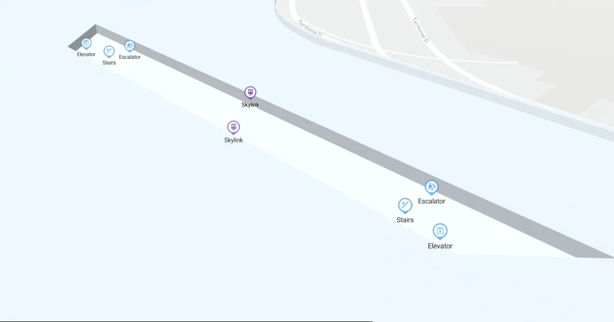 Dallas Fort Worth International Airport (DFW) | Terminal D | Skylink Level