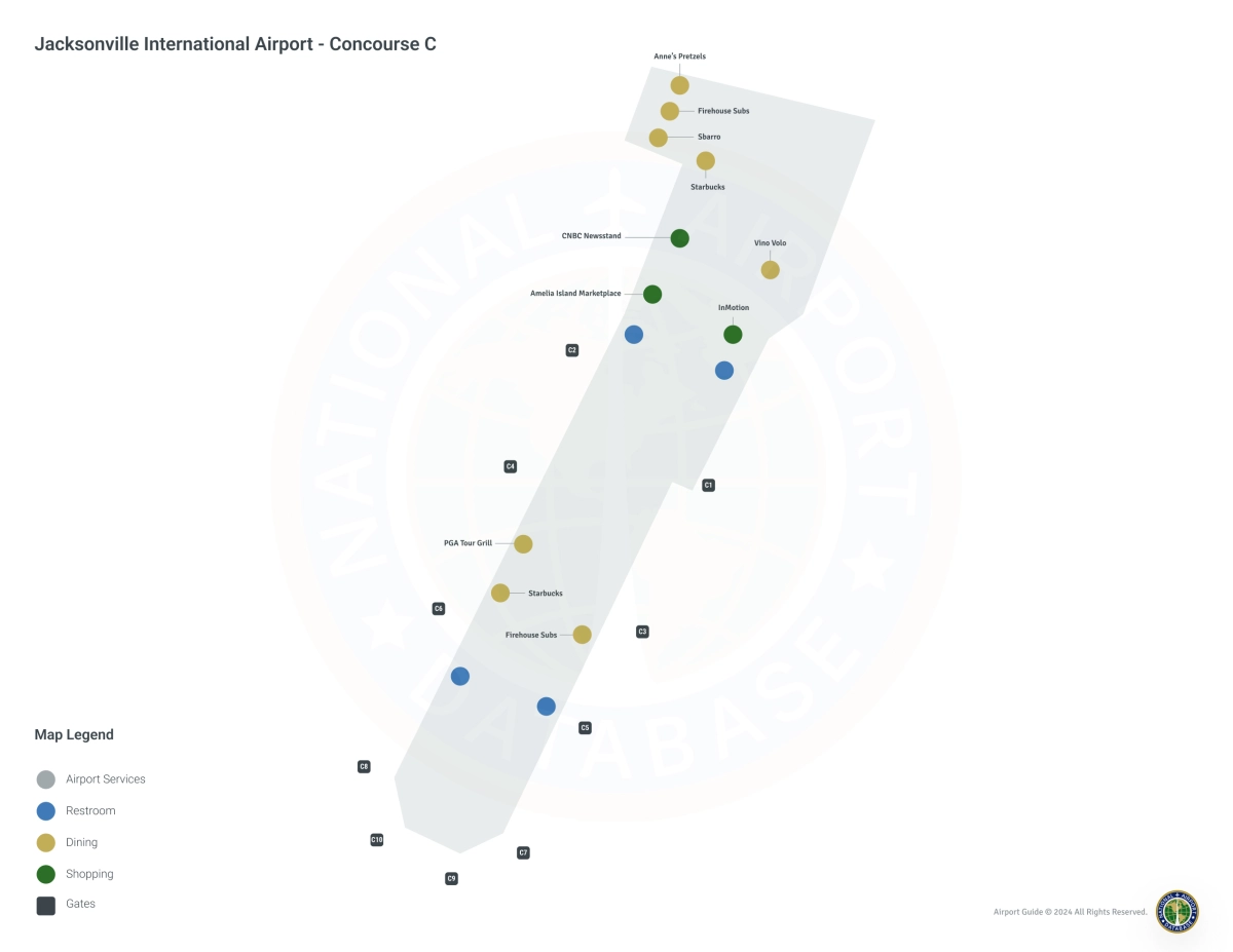 Jacksonville International Airport (JAX) | Concourse C | Level 1
