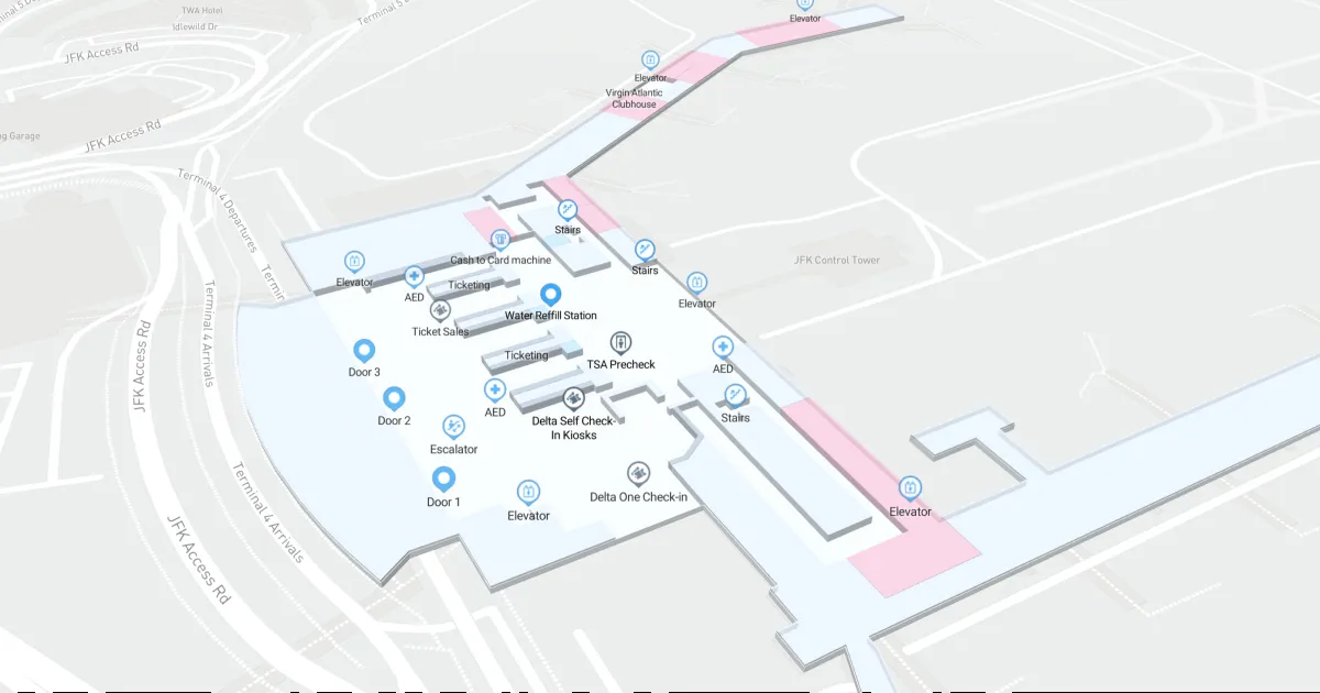 John F Kennedy International Airport (JFK) | Terminal 4 | Level 4
