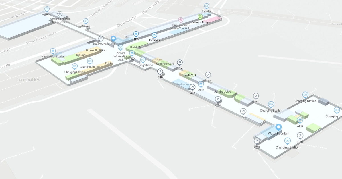 Philadelphia International Airport (PHL) | Terminal C | Level 2