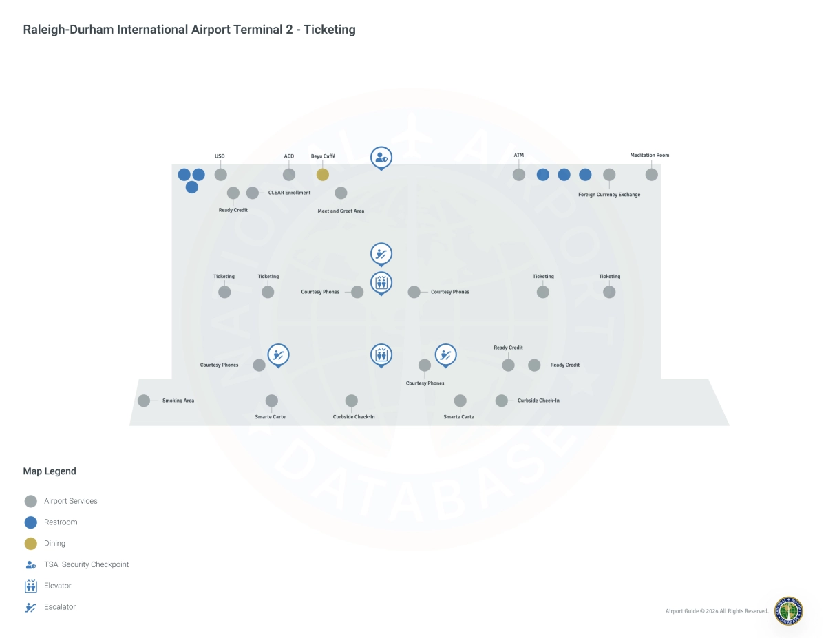 Raleigh-Durham International Airport (RDU) | Terminal 2 | Level 4
