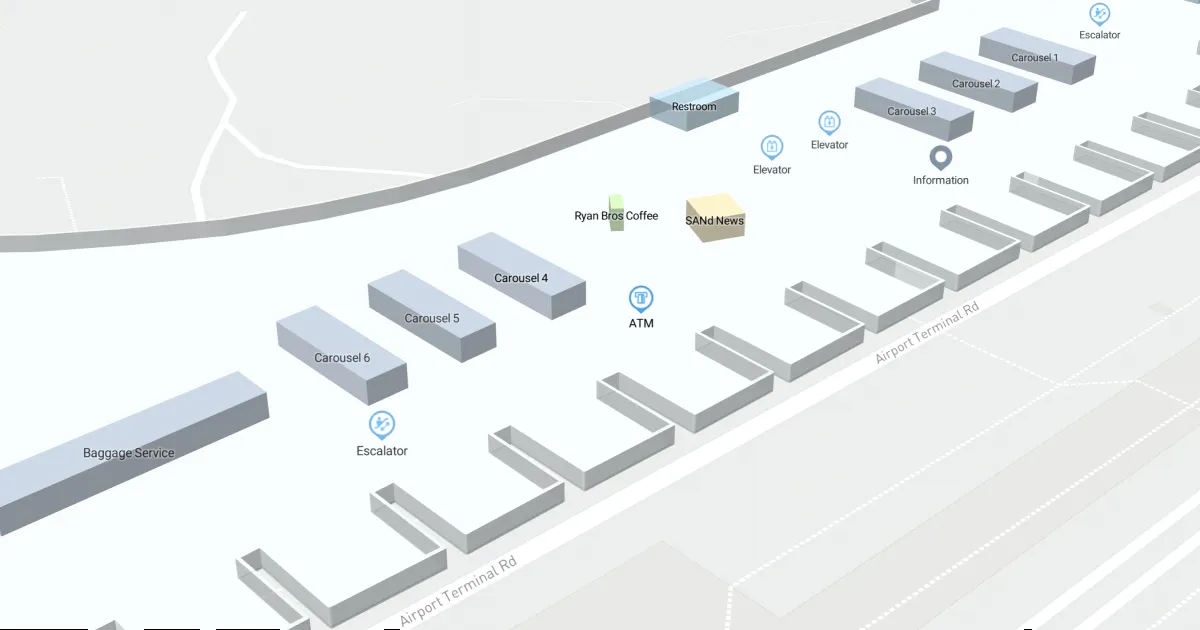 San Diego International Airport (SAN) | Terminal 2 | Level 0