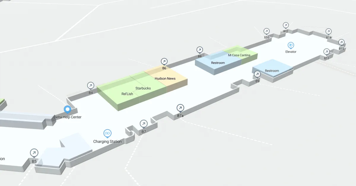 Seattle-Tacoma International Airport (SEA) | Concourse B | Level
