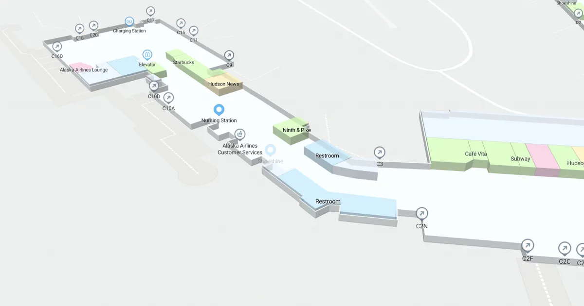 Seattle-Tacoma International Airport (SEA) | Concourse C | Level