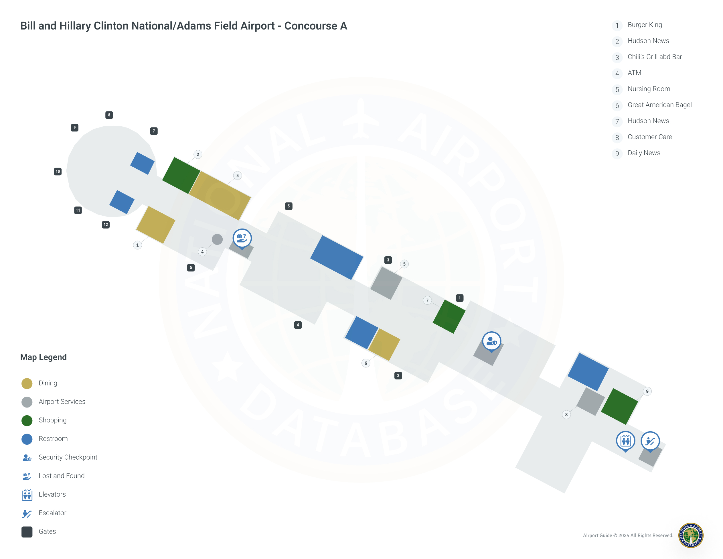 Little Rock Airport LIT Maps Little Rock Airport LIT Maps
