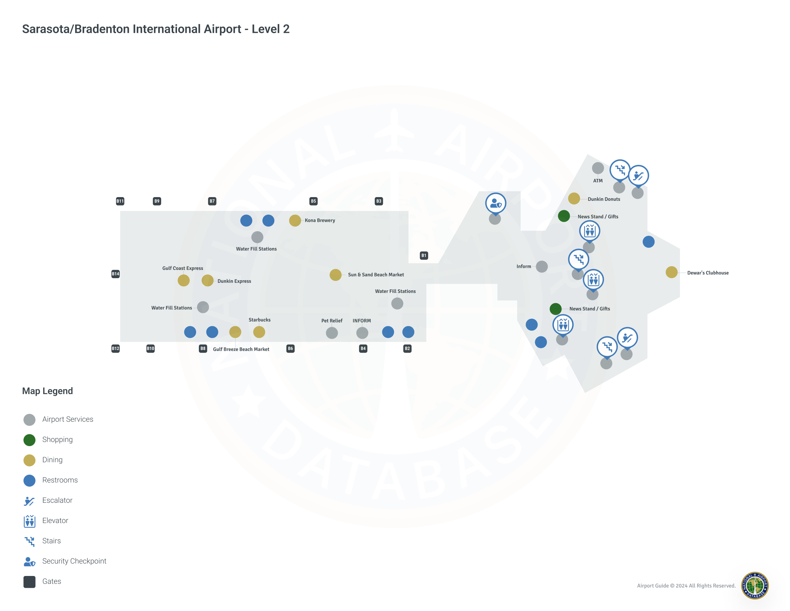 Sarasota Bradenton Airport SRQ Maps Sarasota Bradenton Airport SRQ Maps